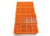 China Polyurethane Impact Screen Panel with Steel Frame Core for Heavy Loading for sale