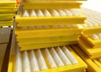 China Precision Molded Polyurethane Dewatering Screen Panel with 30mm Thickness and Integrated Steel Frame Support for sale