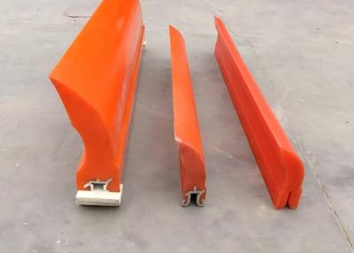 China Polyurethane Conveyor Scraper with Alloy Steel Holder High Efficiency Belt Cleaning for sale