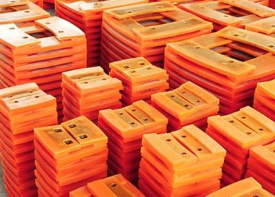 China Spiral Classifier Polyurethane Shoes Red Long Service Life Mineral Beneficiation Wear Parts for sale