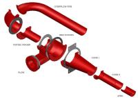 China PU Lined Mining Hydrocyclone Separator 75-500mm for Mineral Processing Classification for sale