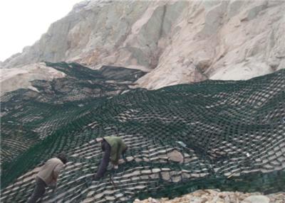 China Ground Reinforcement Cellular Systems , Black Color  HDPE Geocell For Road Reinforcement for sale