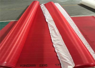 China Red / White Paper Machine Clothing Polyester Screen Mesh Insert Seam Type for sale
