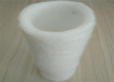 China Heat Resistant Thick Polyester Felt Roll Tube Sleeve Needled Punched Custom Length for sale