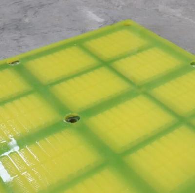 China Polyurethane Vibrating Screen Mesh Dewatering Screen Panel For Fine Sand Recycle Machine for sale