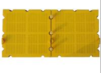 China 305x305mm Polyurethane Screen Mat 0.125mm Aperture for Sand Dewatering Modular Panel for sale