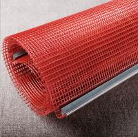 China Red Tensioned Hook Polyurethane Screen Mesh 2mm Aperture for Mining for sale