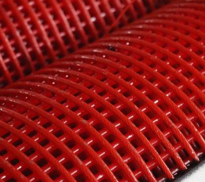 China Tensioned Hook Self Cleaning Steel Core Polyurethane Screen 8mm aperture for sale