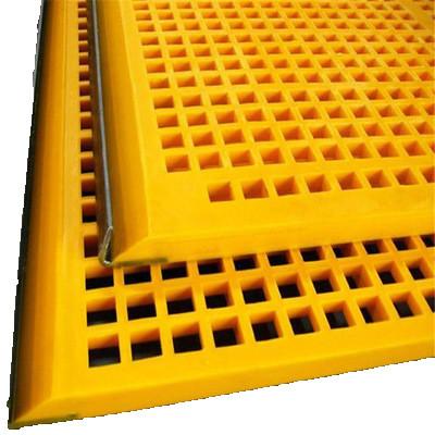 China Square Polyurethane screen panel mat tension pu screen panel with hooks for sale