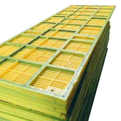 China Square Polyurethane screen panel mat tension pu screen panel with hooks for sale