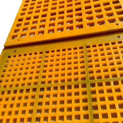 China Square Polyurethane screen panel mat tension pu screen panel with hooks for sale