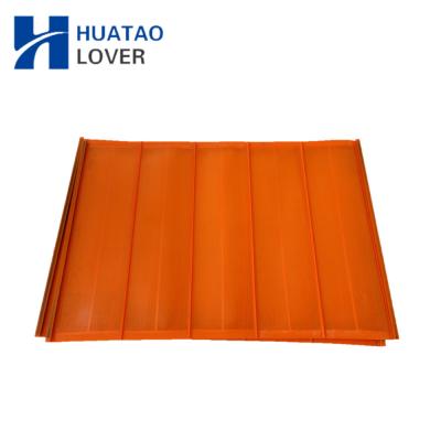 China Tensioned Polyurethane Fine Screen Mesh For High Frequency Vibrating Screener for sale