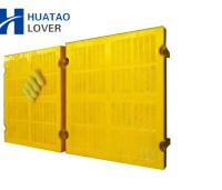 China Fine Sand Modular Dewatering PU Screen Panel 600x600mm Steel Frame Polyurethane Surface Mining Quarry for sale