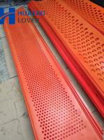 China 305mm Width Square Hole Red Polyurethane Flip Flop Screen Mesh for Coal Screening for sale
