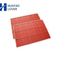 China Modular Polyurethane Screen Mesh 305x305mm Self-Cleaning Apertures for Mining Quarry for sale