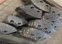 China DD500 Double Refiner Disc 17-57 Inch Paper Pulping Machine Spare Parts for sale