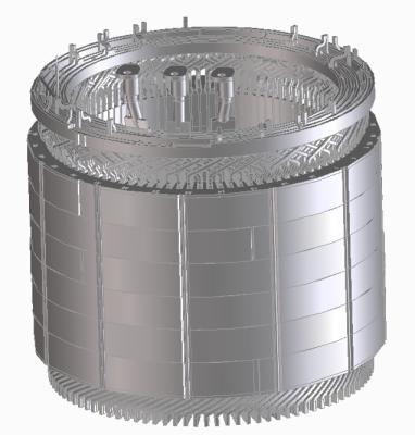 China Silicon Steel Stator Core OD370mm 8L Flat Wire Winding, for Pump Motors for sale
