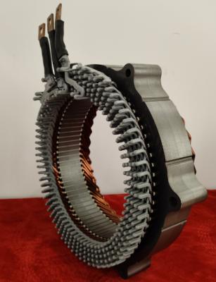 China 270mm OD 10-Layer Hairpin Stator, 34.5mm Thin Stack, PMSM for E-Skateboard & Surfboard Motors for sale