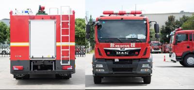China MAN 5T Tanque de espuma de agua Camión de bomberos Vehículo especializado Precio China Fabricante en venta