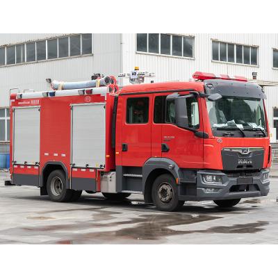 China MAN 3T Kleine waterfoamTank Brandweer Truck Gespecialiseerd voertuig China Manufacturer Te koop