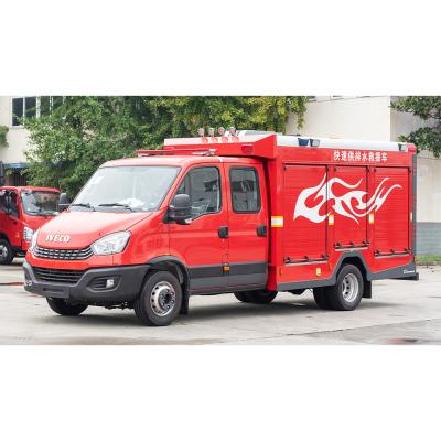 China 4x2 Small Rapid Intervention Fire Vehicle with 1000L Water Tank and Telescopic Lighting System for sale