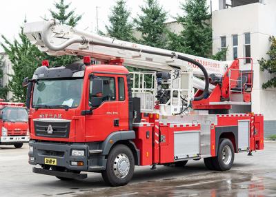 China Sinotruk SITRAK 32m Rescue Aerial Platform Fire Fighting Truck for sale