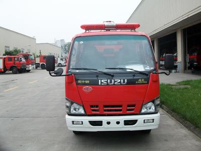China 500 Gallons ISUZU Fire Engine Small Fire Truck with Double Row Cabin for sale