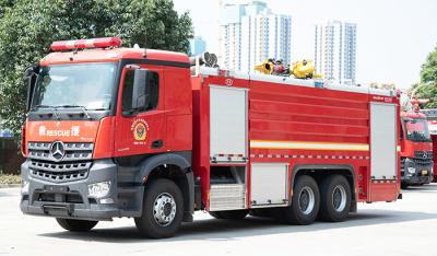 Cina Camion dei vigili del fuoco resistente di Mercedes-Benz 16T con la pompa idraulica ed il monitor in vendita