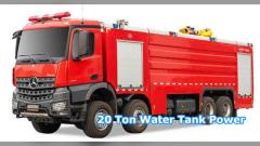 Mercedes Fire Truck 20 Ton Water Tank Power
