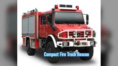 Small Fire Truck 4x4 Forest Rescue Specialized Vehicle