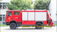 BEIBEN Fire Truck Rescue Winch Crane Generator