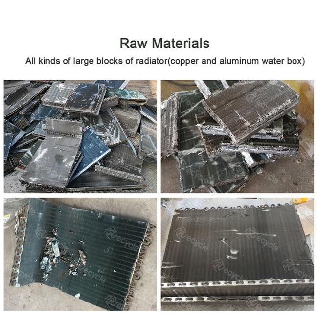 Copper Aluminum Scrap Radiator Processing Production Line