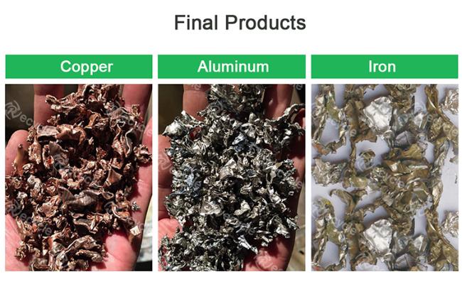 Copper Aluminum Scrap Radiator Processing Production Line