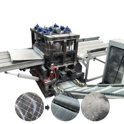 China PV Solar Panel Recycling Machine Frame Removing Machine Glass Removal Machine Solar Panel Crushing And Sorting Plant for sale