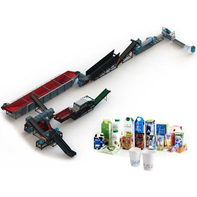 China Advanced Paper Cup Lid Recycling System Paper Removing and Plastic Separating Machine for sale