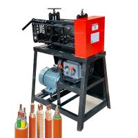 China Red Blue Scrap Copper Cable Recycling Machine Cable Peeling Tool Cable Wire Stripping Machine for sale