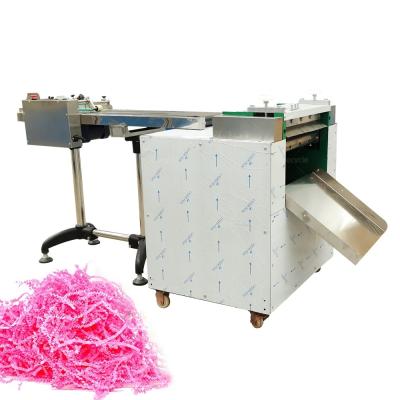 China Mini Small Straight Crinkle Paper Raffia Cutting Cutter Shredder Machine For Packaging Gift Box Tissue Paper Automatic for sale