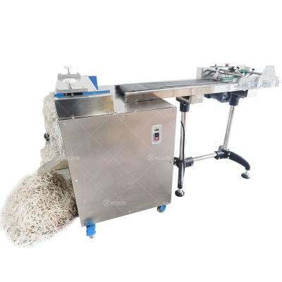 China Electricity Crinkle Cut Paper Cardboard Shredder Good Feedback Raffia Making Machine for sale