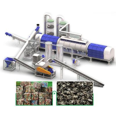 China Flue Gas Purifier Equipped UBC Aluminum Cans Continuous Decoating Machine for Output for sale