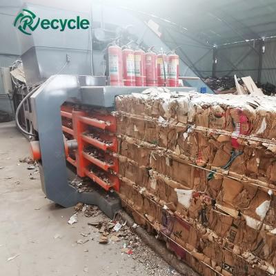 China Easy Operation Customized Plastic Bottle Baler Machine for Waste Paper Bailing Machine for sale