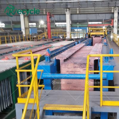 China 99.99% Pure Copper Refining with Scrap Copper Electrowinning Electrolysis Plant for sale