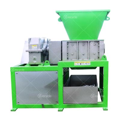 China Portable Waste Plastic Recycling Shredder Machine In Stock Small Fully Automatic Double Shaft Shredder Machine for sale