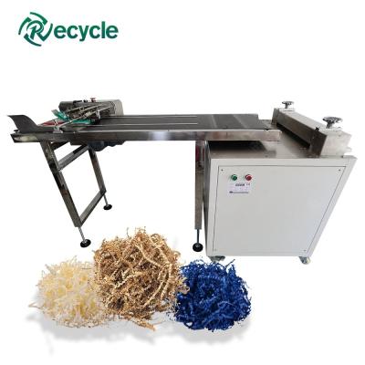 China Hot Sale Raffia Paper Shredding Machine Crinkle Paper Cutting Machine With Conveyor for sale