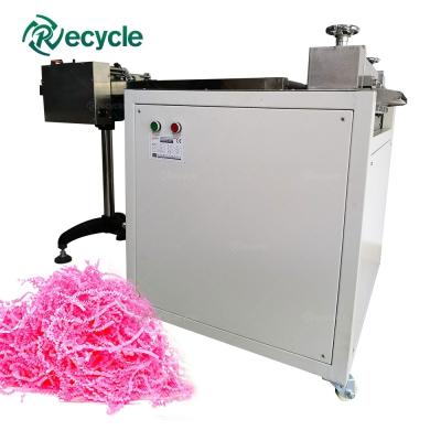 China Hot Sale Raffia Paper Shredding Machine Crinkle Paper Cutting Machine With Conveyor for sale