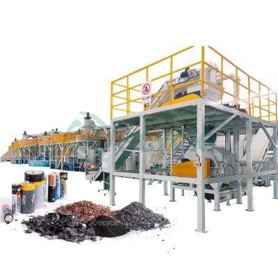 China Automated Cylindrical Li Ion Battery  Waste EV Lithium Battery Recycling Machine Production Plant for sale