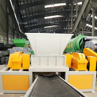 China Tire Crusher Tyre Shredder Recycling Machine Rubber Milling Machine Plastic Pet Bottle Waste Crusher Machine for sale