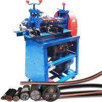 China Automatic Scrap Cable Wire Stripping Machine Waste Copper Wire Scrapping Stripper Machine for sale