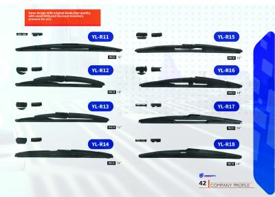 China Rubber Rear Window Windshield Wiper for All-Weather Cleaning and Bendable Design for sale