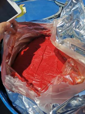 China xinjiang concentrate aseptic tomato paste  with 36-38% brix 2021 crop cold break for sale