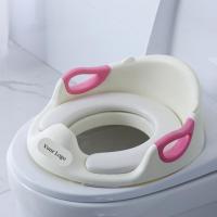 China Splash Proof Child Training Toilet Seat With Handles And Solid Pattern for sale